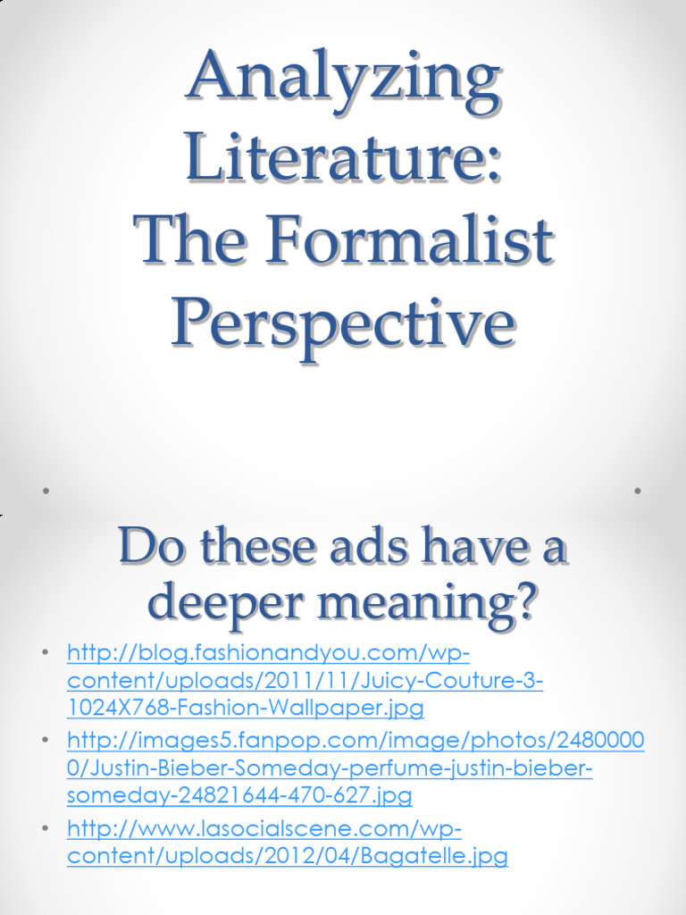The Formalist Prespective | PDF | Liberal Arts Education | Human Communication
