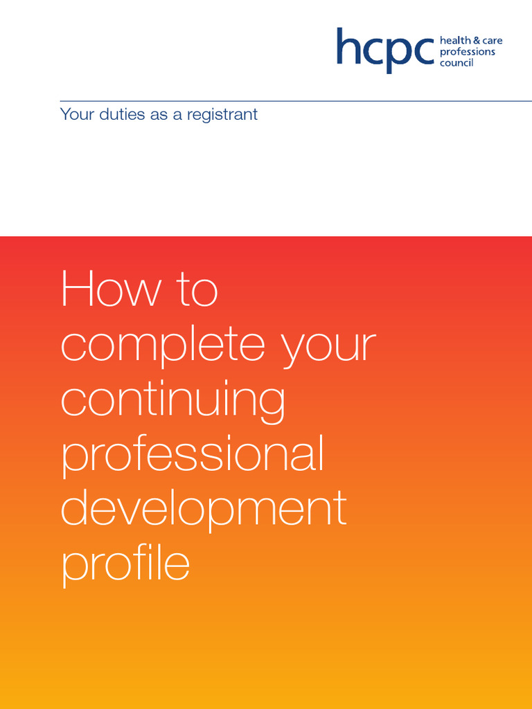 How to Complete Your Cpd Profile | PDF | Professional Development | Audit