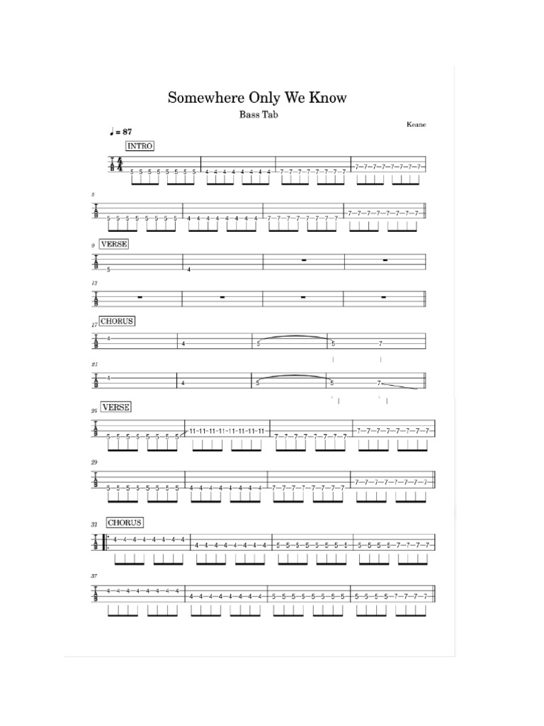 Somewhere Only We Know | PDF