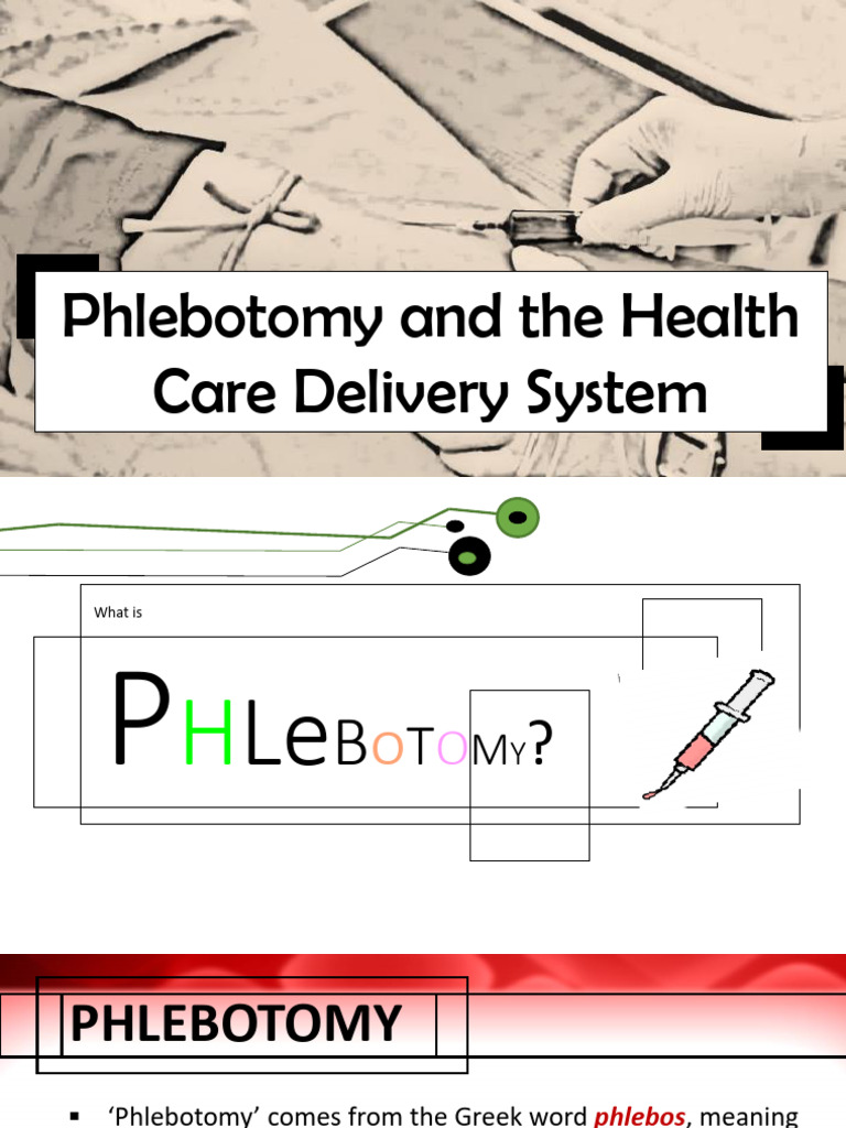 Lecture#1 - Phlebotomy and The Health Care Delivery System | PDF ...