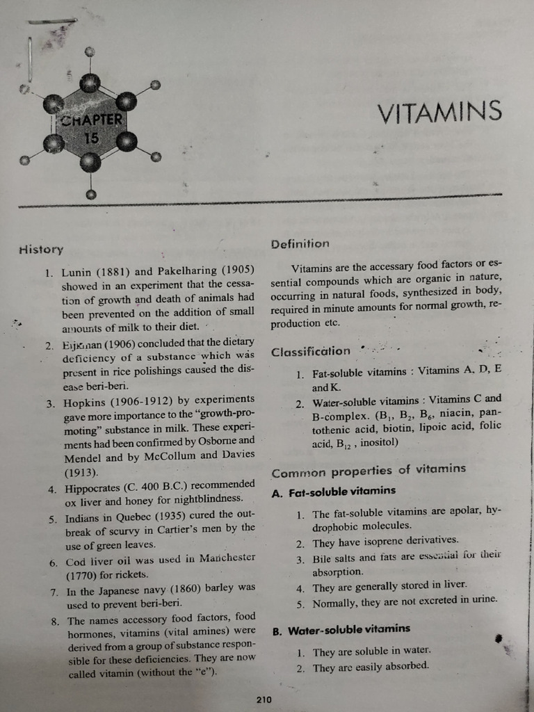 Vitamins Notes | PDF