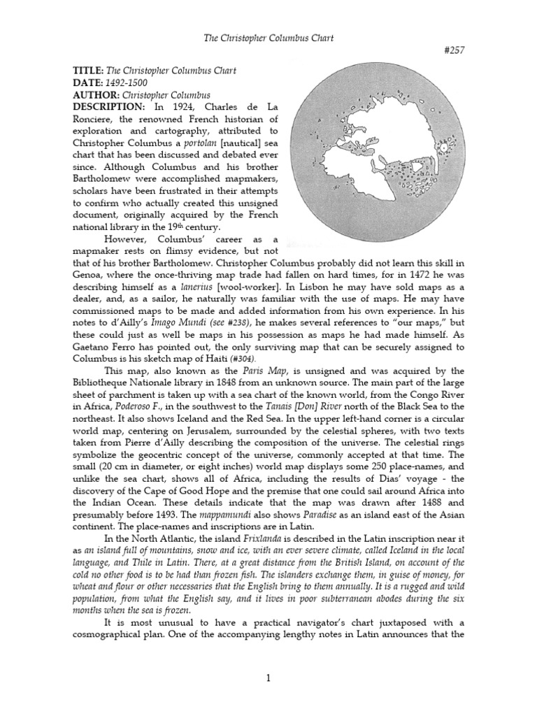 257 Columbus | PDF | Christopher Columbus | Cartography