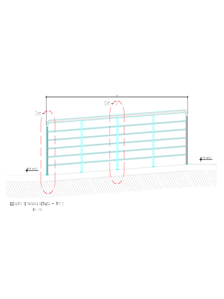 Detalle 2 de Barandas Tipo 3 | PDF