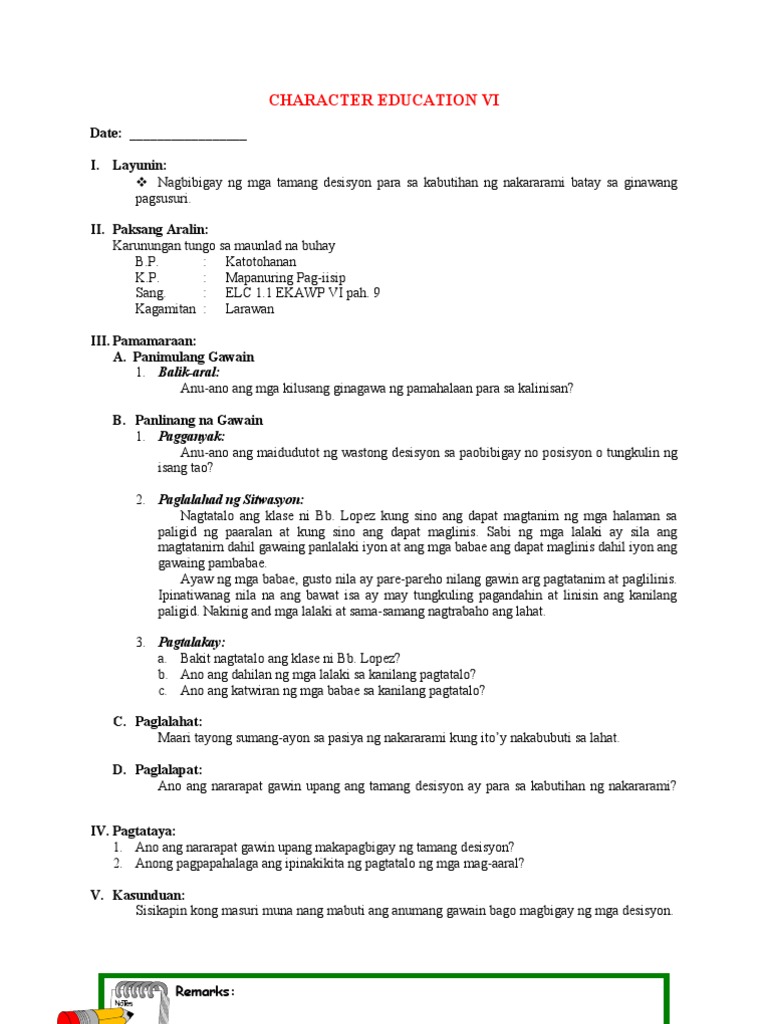 Character Education v1 2nd Rating Ok | PDF