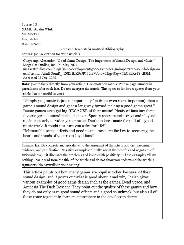 I-Search Research Template - RAVEN Template | PDF