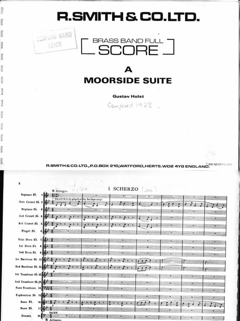 Holst's A Moorside Suite for Brass Band | PDF | Marching Bands | Music