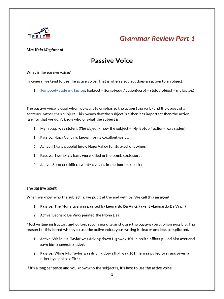 Grammar Review Part 1 | PDF | Perfect (Grammar) | Cybercrime