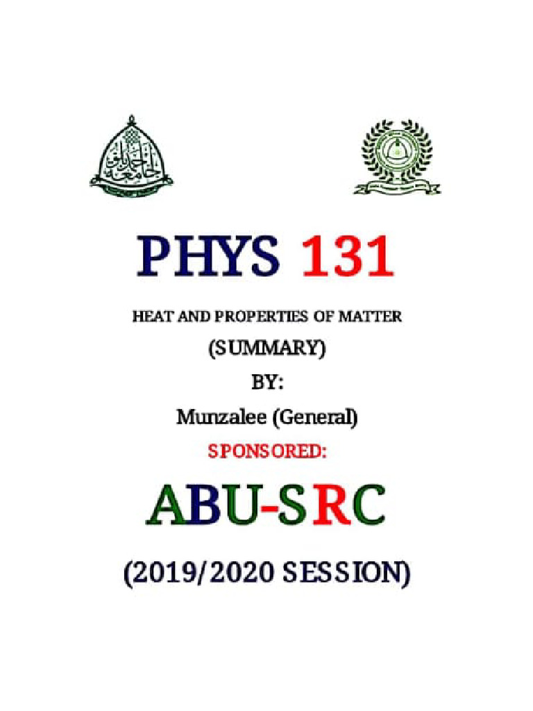 Phys 131 (Abu-Src) | PDF