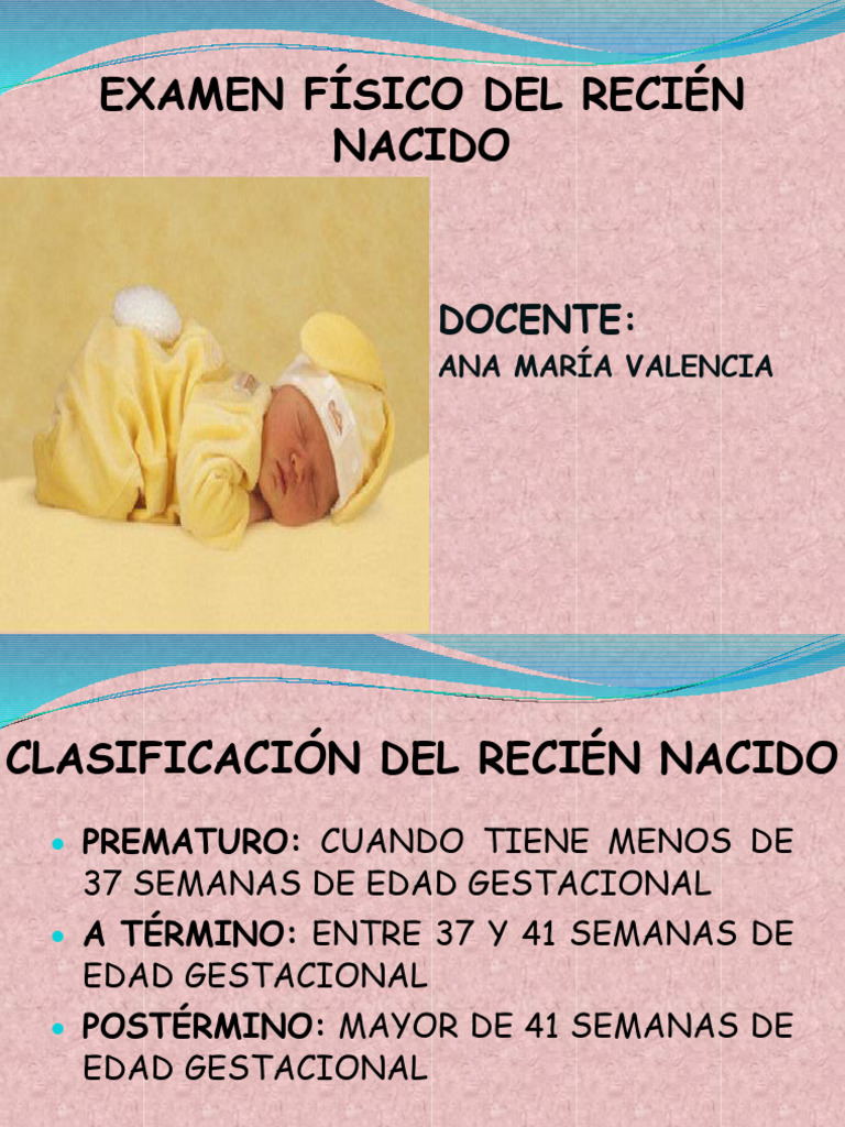 Examen Fisico Recien Nacido | PDF