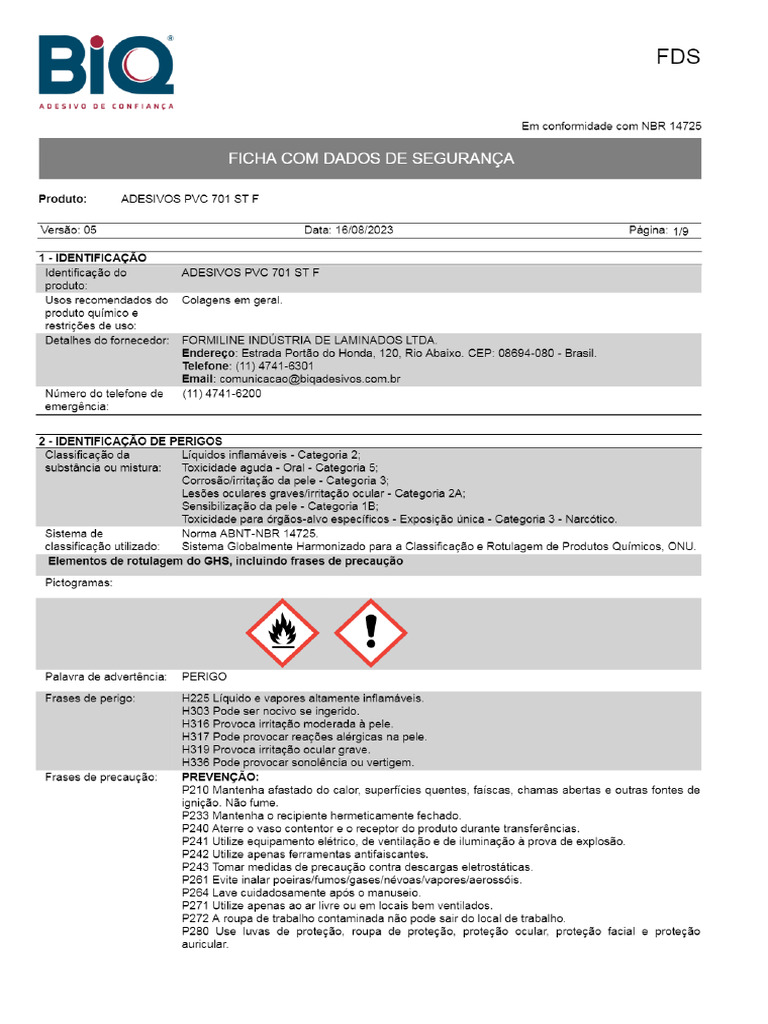 FDS PVC 701ST F | PDF