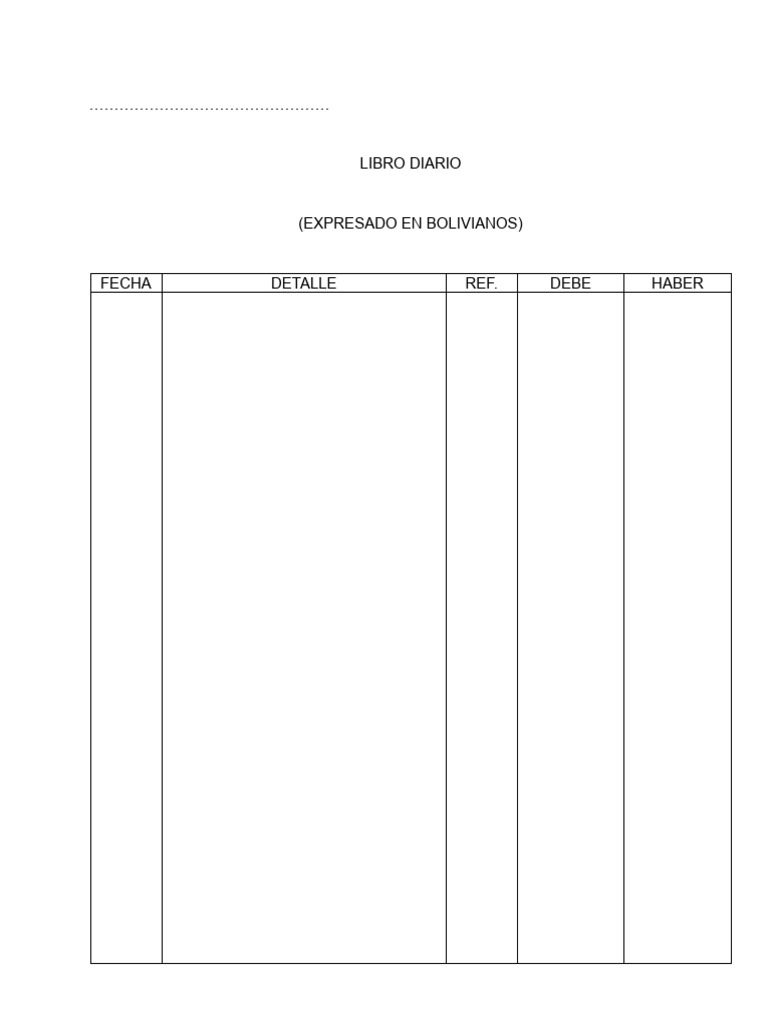 Libro Diario | PDF