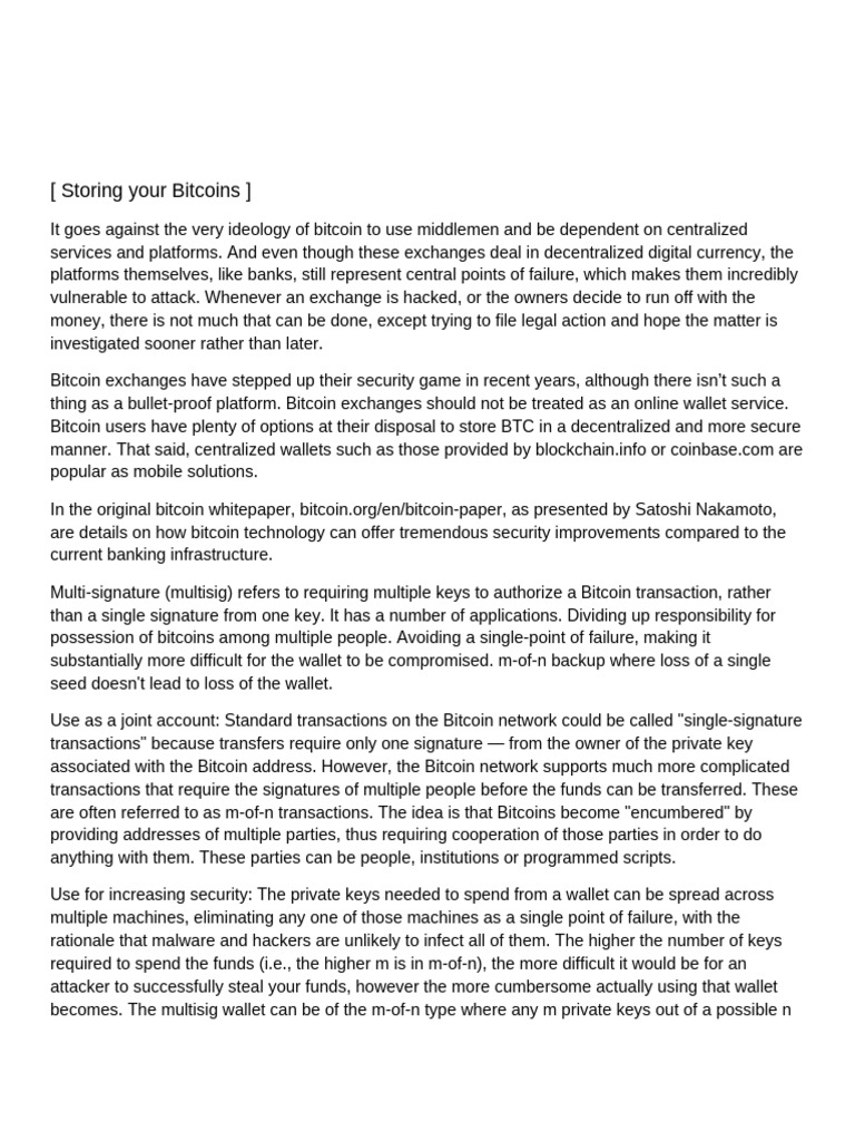 Notes On Bitcoin 13 | PDF | Bitcoin | Finance & Money Management