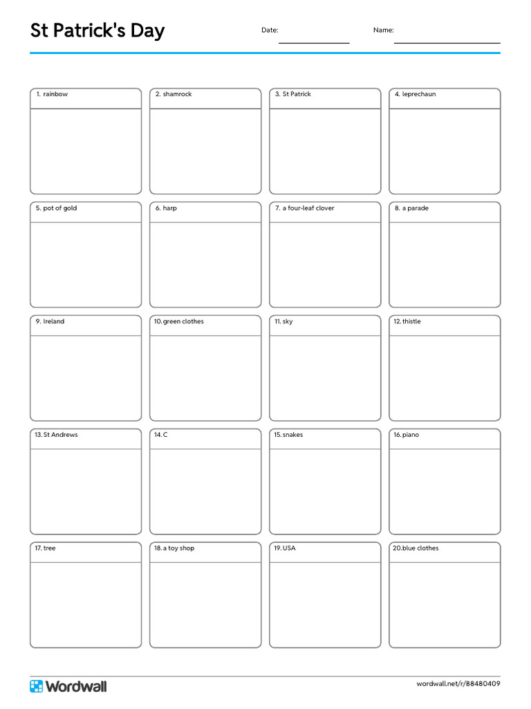 St Patrick's Day Story Elements | PDF
