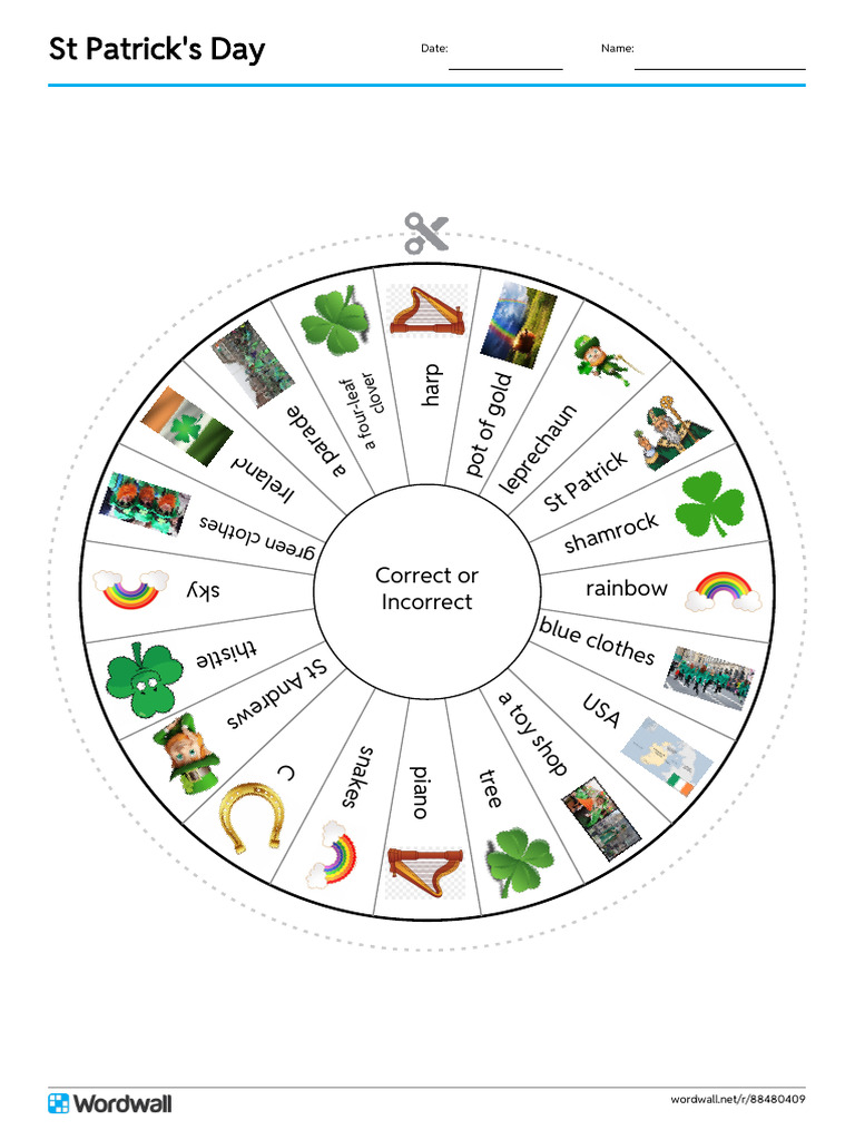 ST Patricks Day Spin The Wheel | PDF