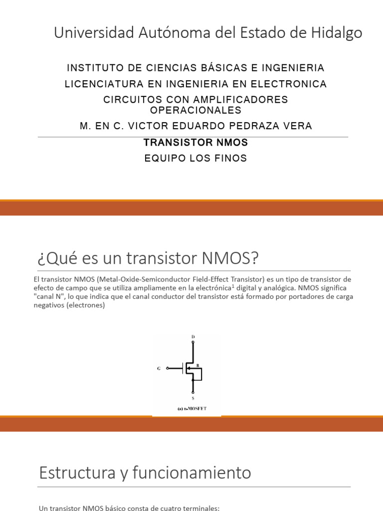 NMOS Primer Parcial | PDF | Mosfet | Transistor