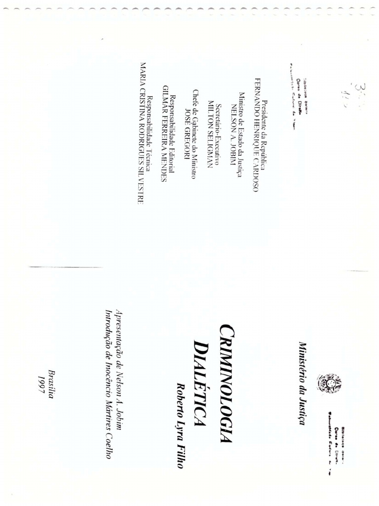 Criminologia Dialética - Roberto Lyra | PDF