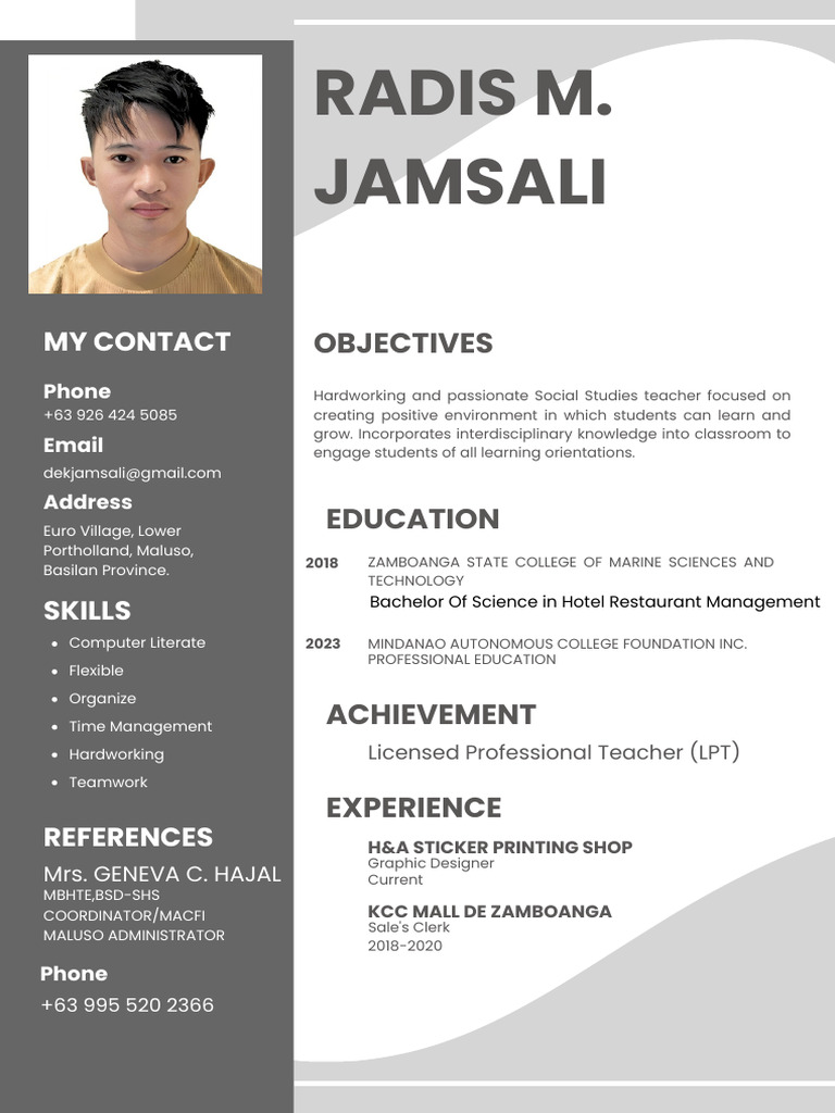 Grey White Modern Graphic Designer Resume - 20250114 - 141549 - 0000 | PDF