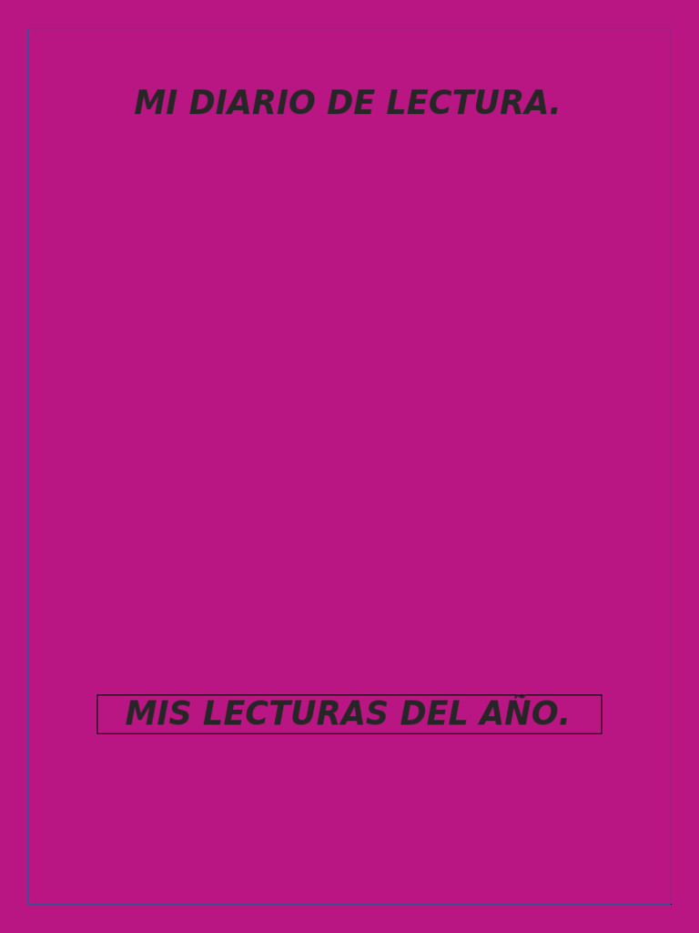 MI DIARIO DE LECTURA | PDF