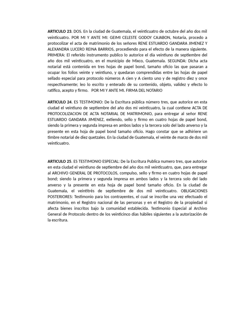 Casos de Protocolizacion | PDF | Derecho Civil (Common Law)