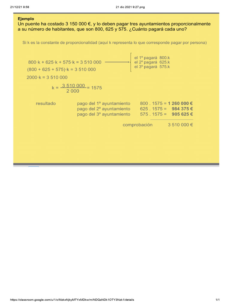 Ejemplo Directamente Proporcional 1 | PDF