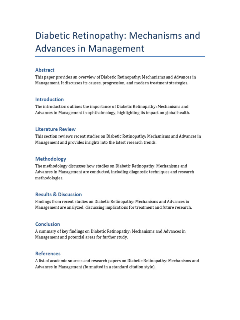 Diabetic_Retinopathy_Mechanisms_and_Advances_in_Management | PDF