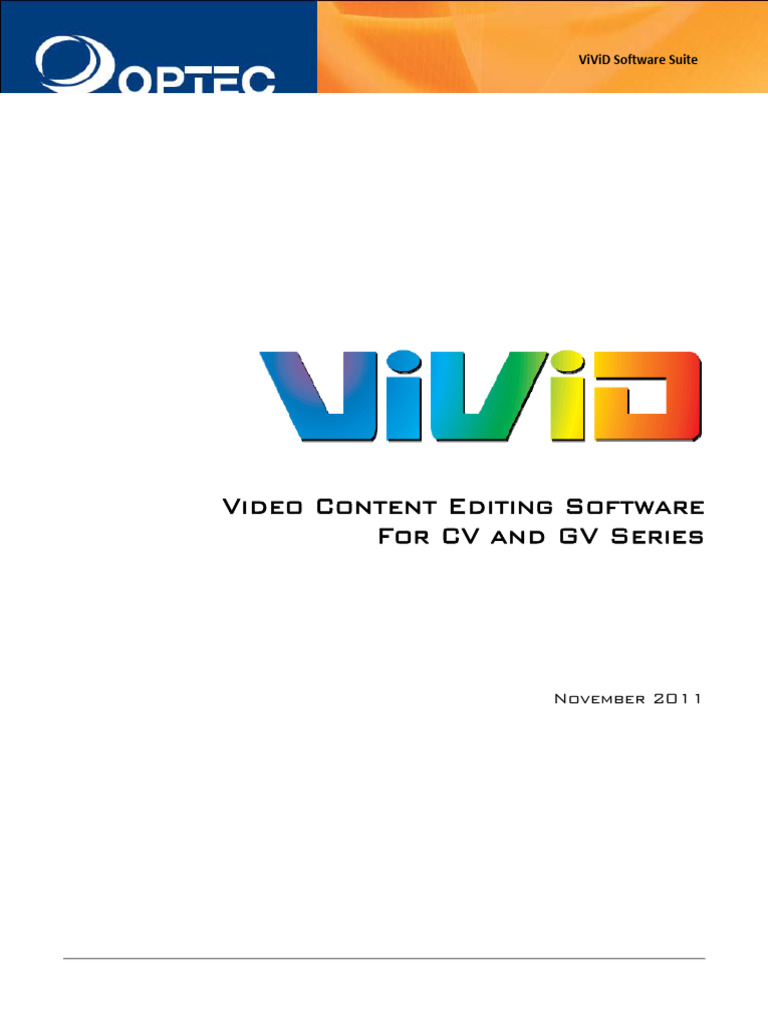ViViD Software Suite Manual | PDF | Window (Computing) | Typefaces