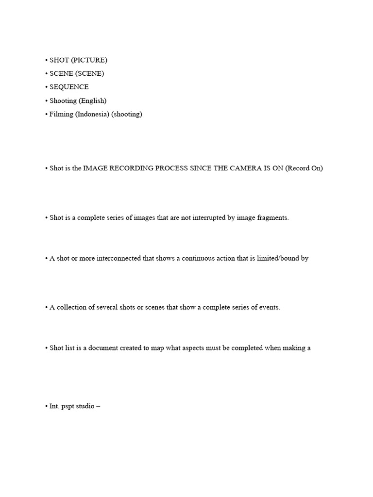 Film Structure and Shot Division | PDF