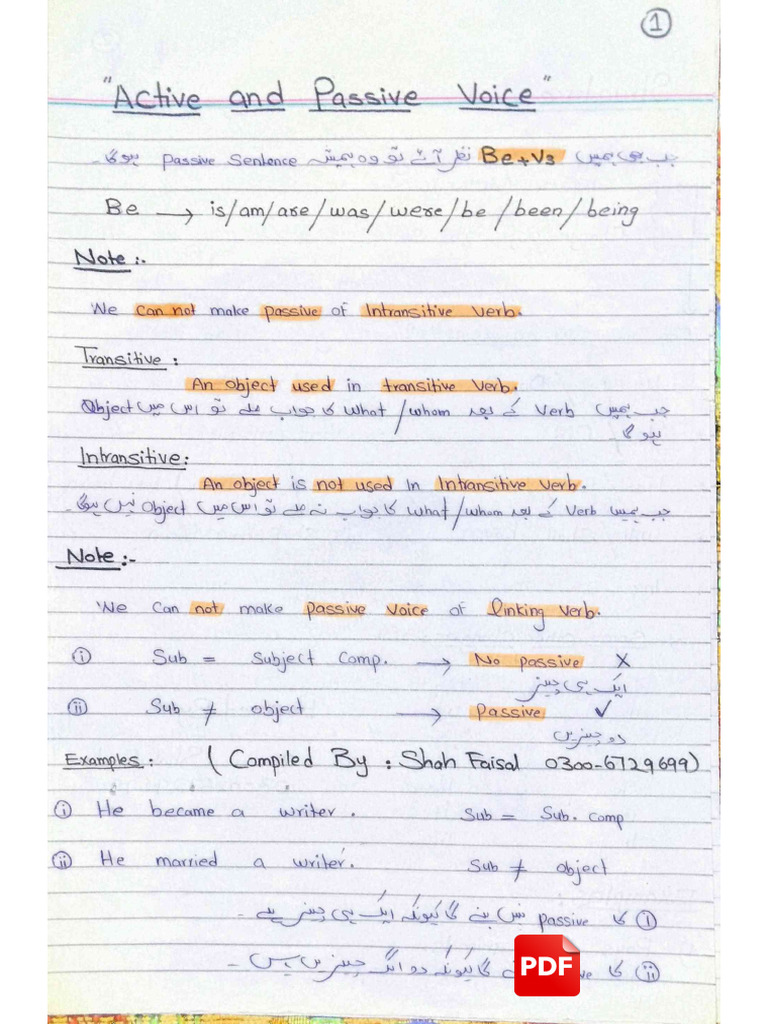 Voices Notes Compiled by Shah Faisal | PDF