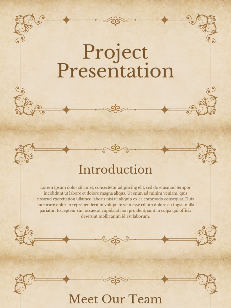 Brown Vintage Project Presentation - 20250313 - 172436 - 0000 | PDF