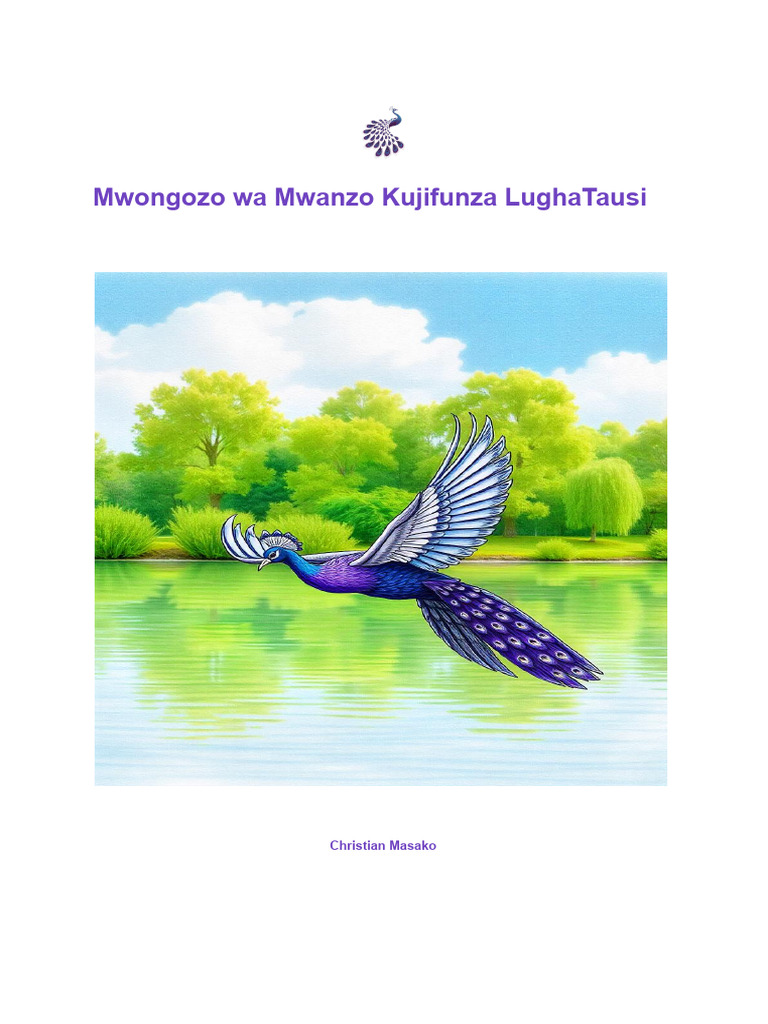 Mwongozo Wa Mwanzo Kujifunza LughaTausi | PDF