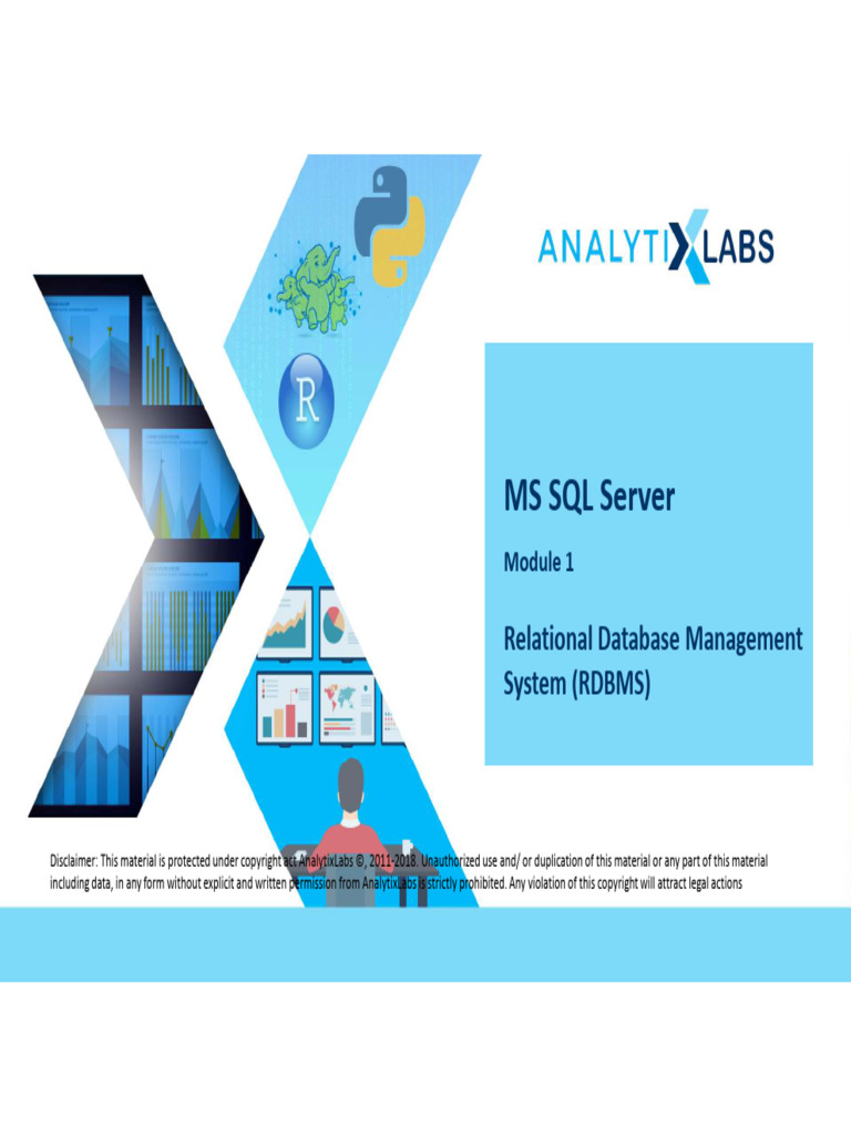 ALABS - MS SQL Server (Module 1) | PDF | Databases | Relational Database