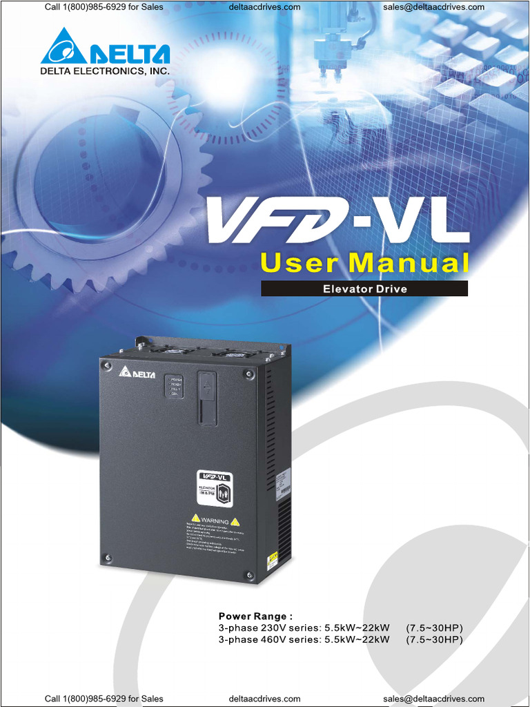 Delta VFD VL User Manual | PDF | Electric Motor | Alternating Current