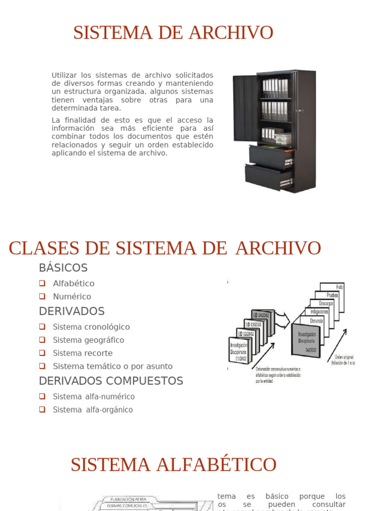 SISTEMA DE ARCHIVO ALFABÉTICO | PDF