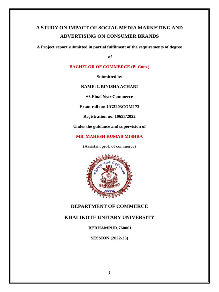 Social Media Marketing and Advertising - Docx Vinisha | PDF | Social Media Marketing | Social Media