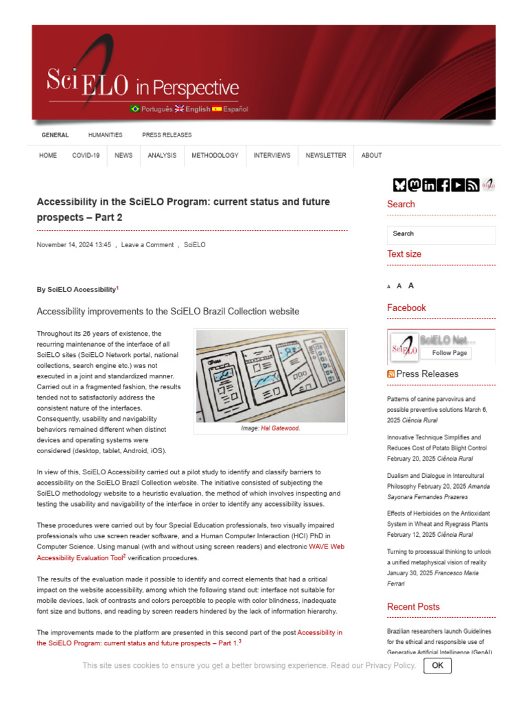 Accessibility in The SciELO Program - Current Status and Future ...