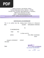Law Internship Certificate for Nishant Thakur | PDF