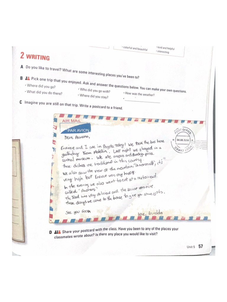 5.5 Writing p57 | PDF