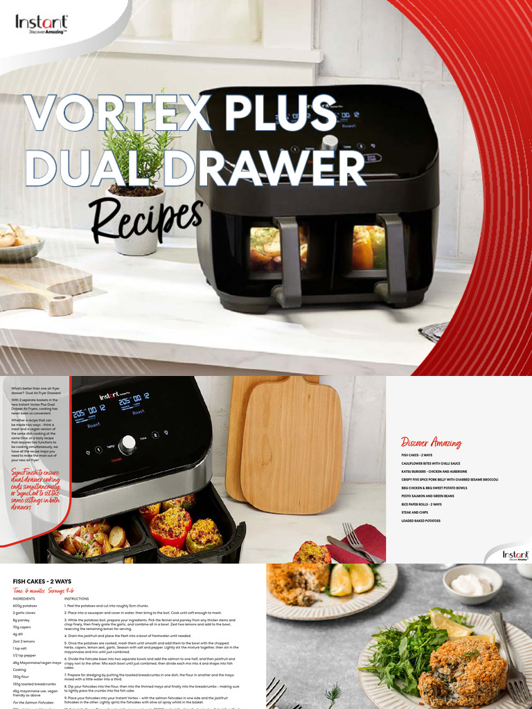 Vortex Plus Dual Drawer Air Fryer Recipe Ebook | PDF | French Fries ...
