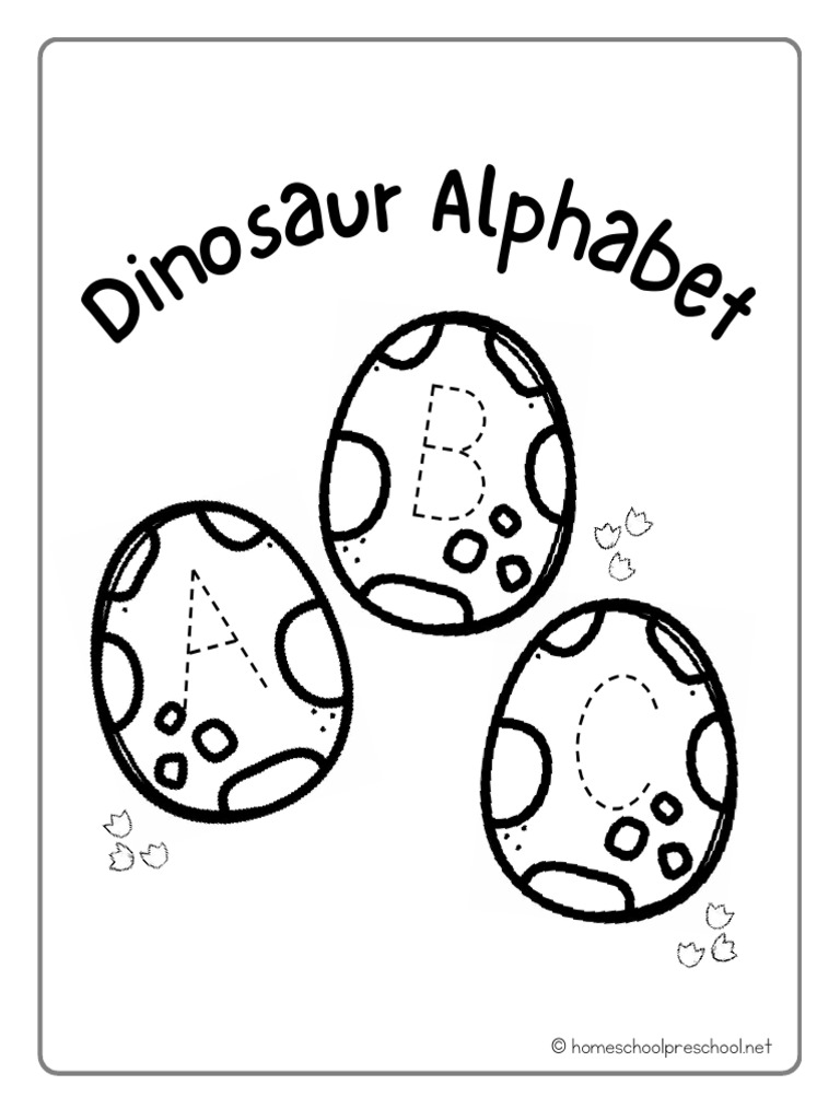 Dinosaur Alphabet Printables for Kids | PDF
