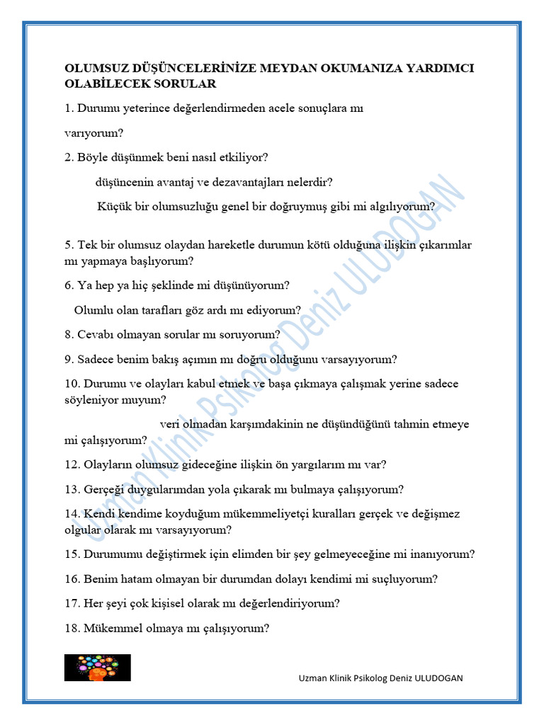 Meydan Okuma Ornek Sorular 2 | PDF