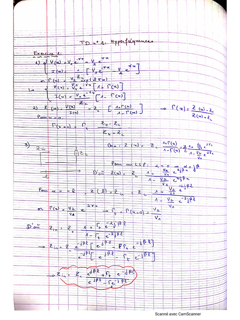 TD1 Hyperfréquences | PDF