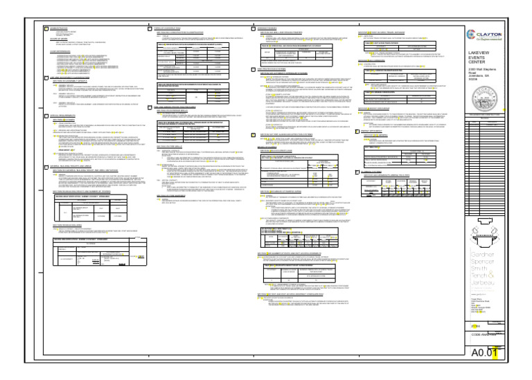 A0.01 Code Analysis | PDF | Fire Sprinkler System | Construction Law