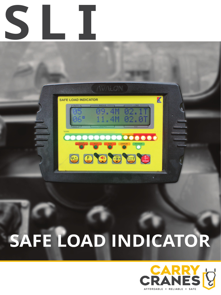 Crane Safe Load Indicator Systems | PDF | Crane (Machine ...