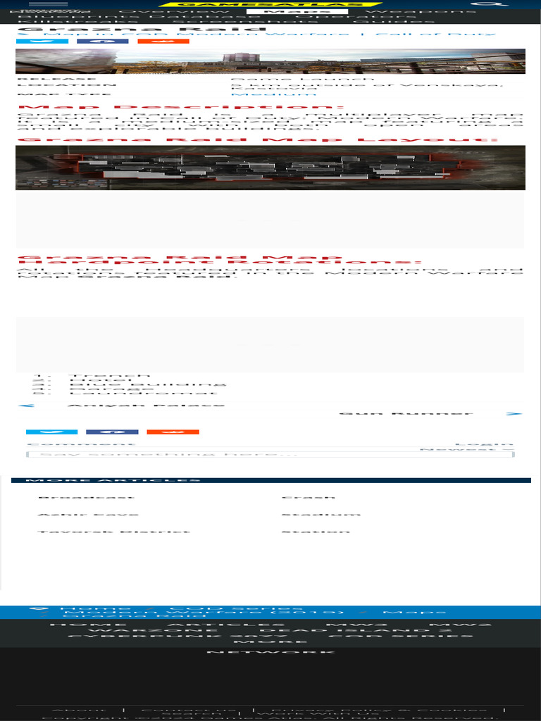 Grazna Raid: Map Description | PDF