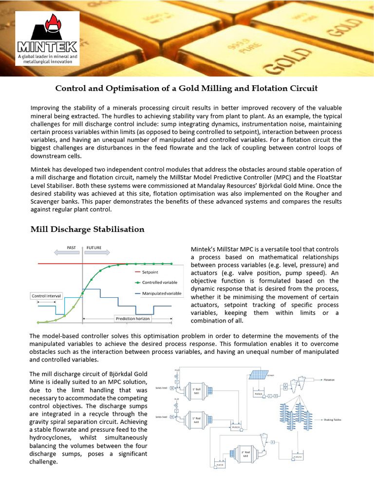 Optimizing Gold Milling and Flotation Systems | PDF | Mathematical ...