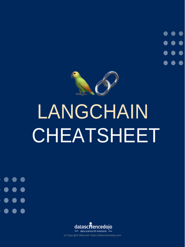 LangChain Cheatsheet 1704475842 | PDF | Information Retrieval | Computing