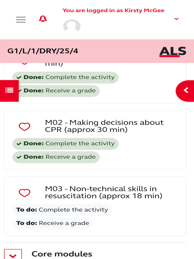 Course ALS E-Learning County Durham & Darlington NHS Foundation Trust ...