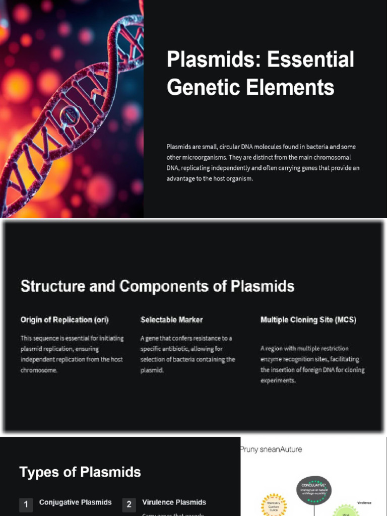 Plasmid in Biotechnology | PDF