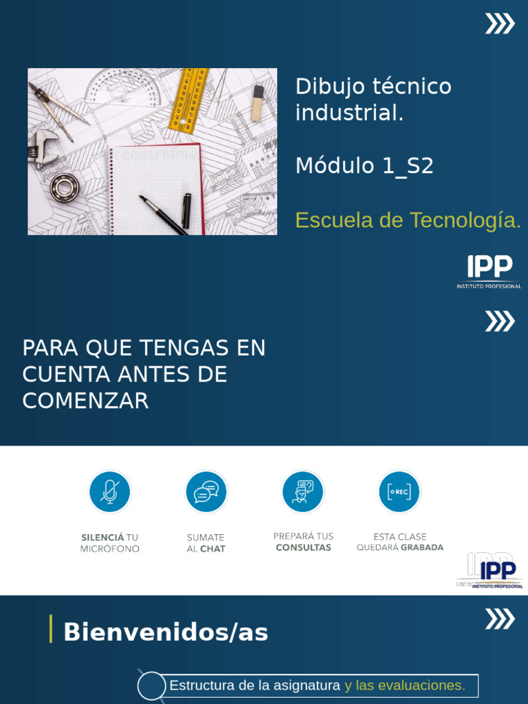 Presentación Tutor Asignatura 2B DTI - S2 | PDF | Dibujo técnico