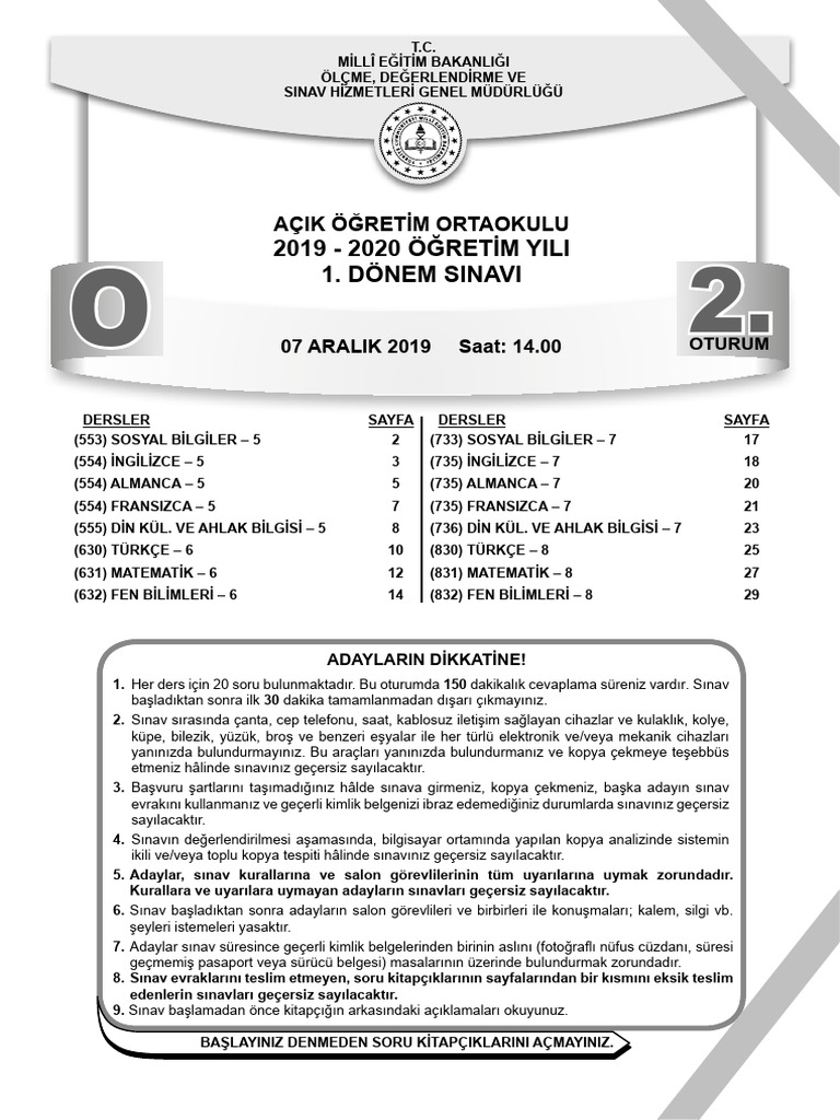 Aoo 2 Oturum 7 Aralik 2019 | PDF